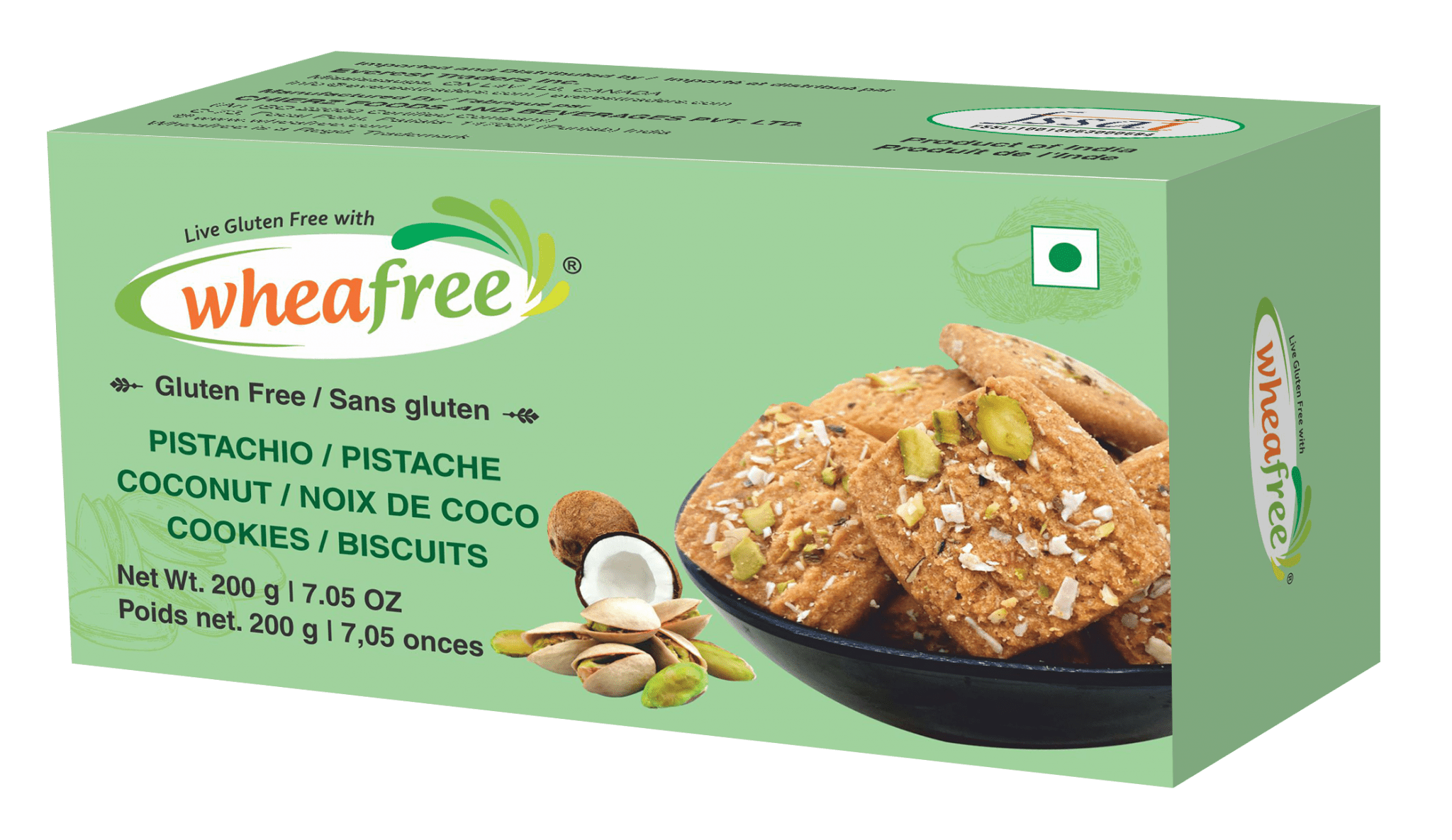Pista Coconut Cookies – 200g – Wheafree – Gluten Free